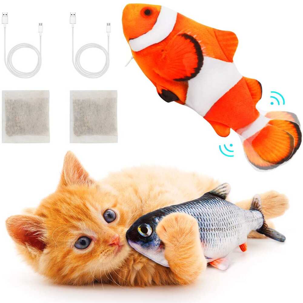 Singpet.com - Wiggles Interactive Cat Fish Toy Carp C204-02-000024